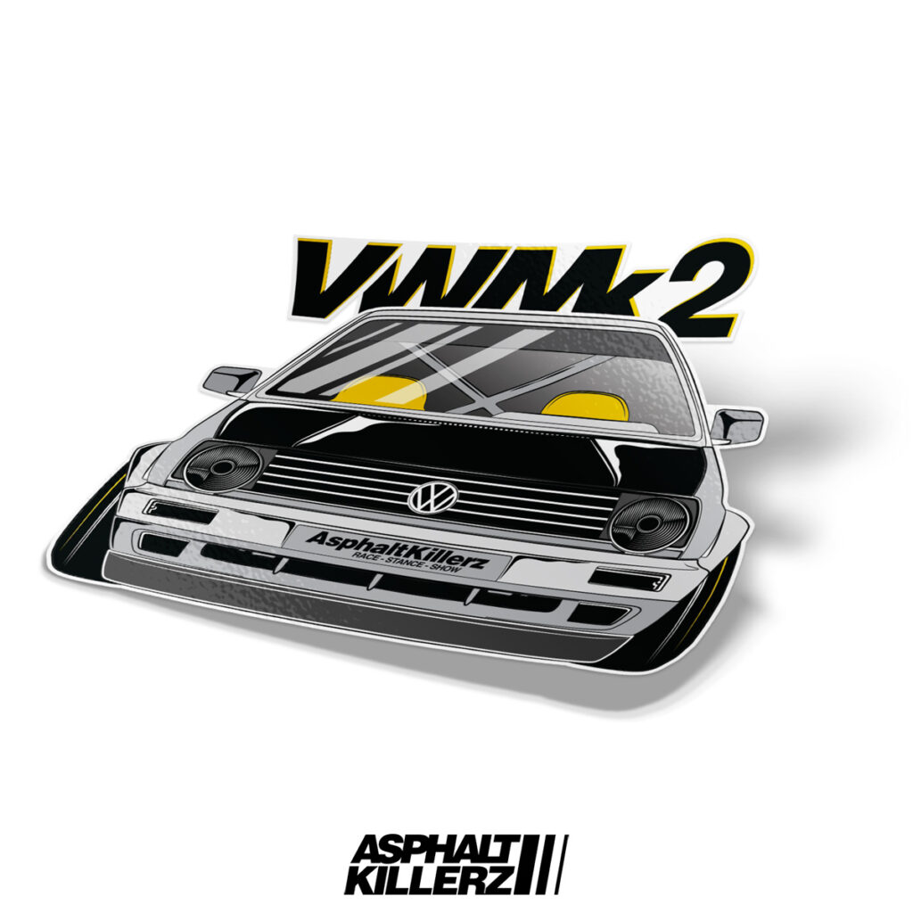 VW MK 2 Jetta Golf Polo UP GTI Passat 3M Vinyl Euro Auto Stickers ...