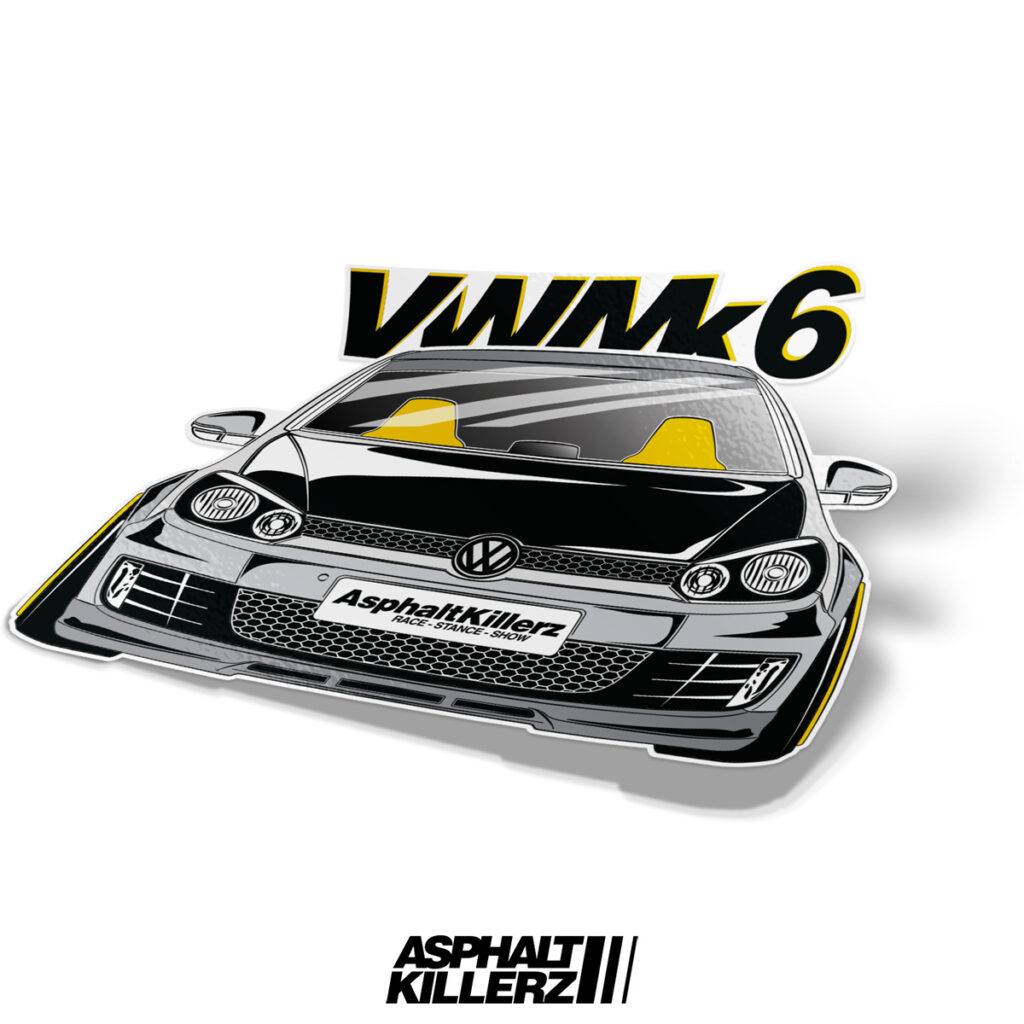 VW MK 6 Jetta Golf Polo UP GTI Passat 3M Vinyl Euro Auto Stickers ...