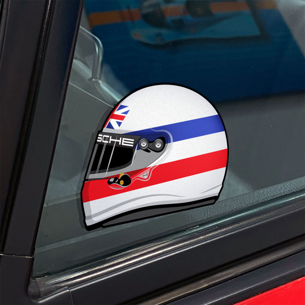 Race Car Driver Helment Series Decals Stickers - Asphalt Killerz