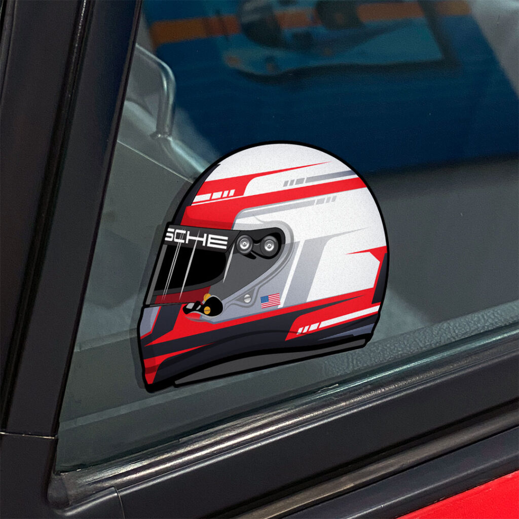Race Car Driver Helment Series Decals Stickers - Asphalt Killerz