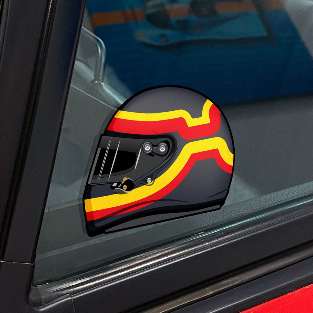 Race Car Driver Helment Series Decals Stickers - Asphalt Killerz