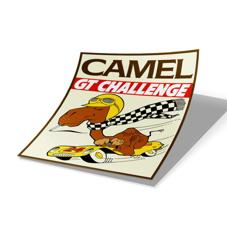 Camel GT Challenge Vintage IMSA Sticker 2 sizes - Asphalt Killerz