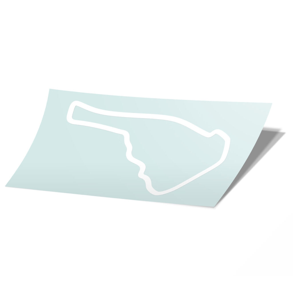 Precision-Cut Track Decals 4" Perfect size for vehicles White Choose ...