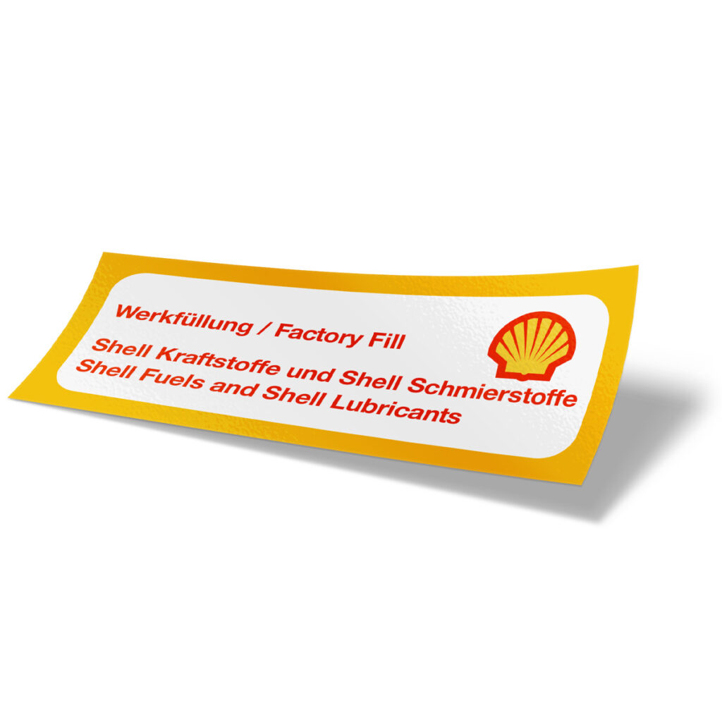 Porsche Shell Oil "Factory Fill" Decal - Asphalt Killerz