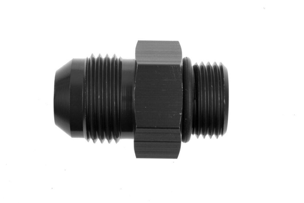 RedHorse Black -8AN male to -8AN o-ring port adapter (high flow radius ...